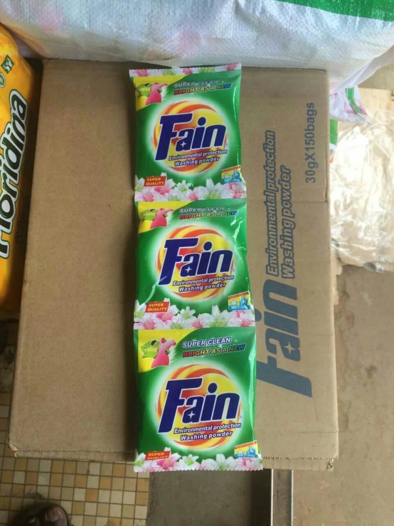 blue color top quality laundry powder/30g detergent powder/50g washing ...